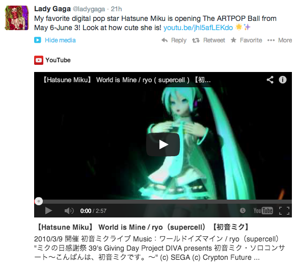 Hatsune Miku Jadi Pembuka Konser Lady Gaga! | KitaTV.com